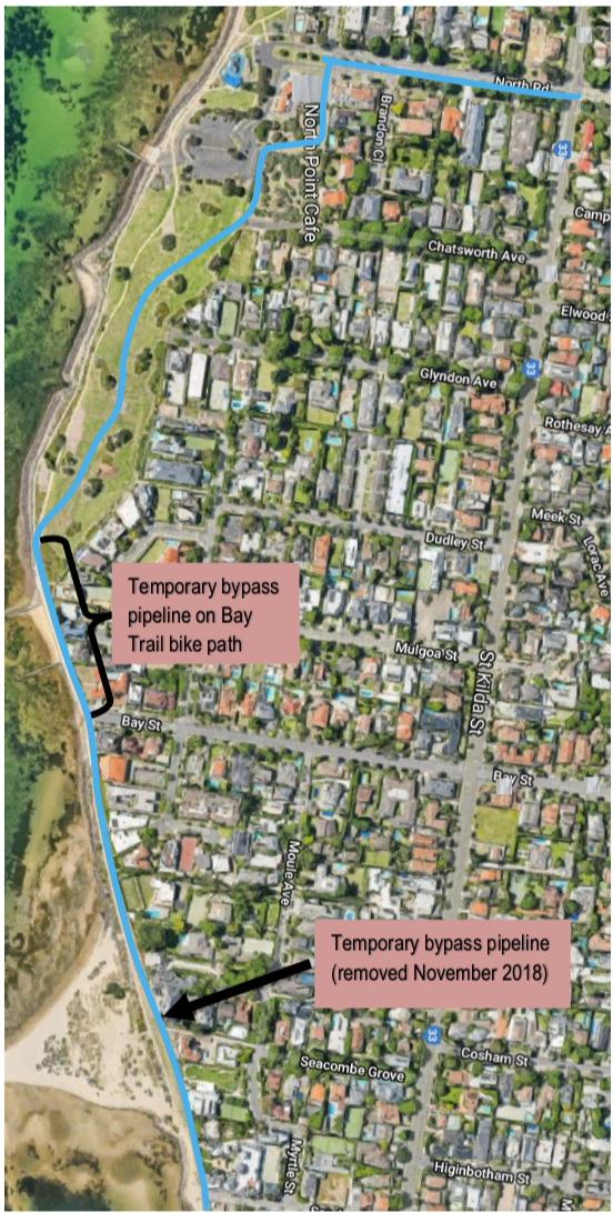 Beach Road works on the move | Bicycle Network