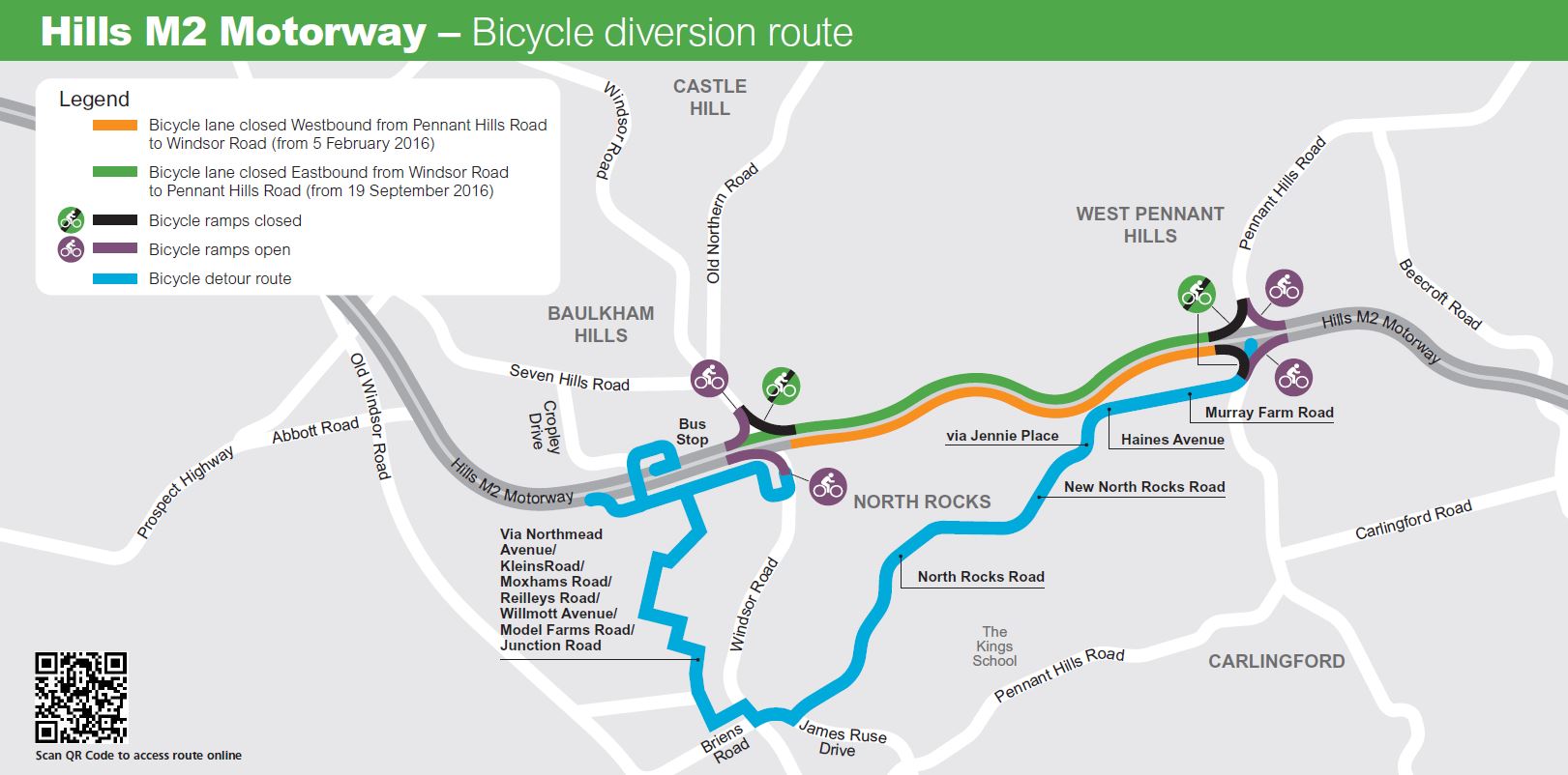 M2 Cycleway detour to last for three years | Bicycle Network