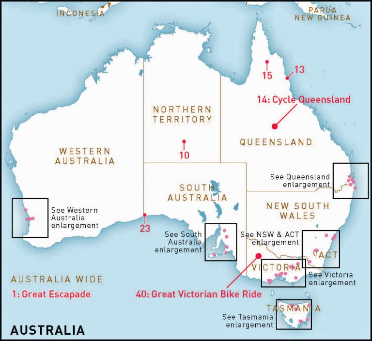 Australia’s top 50 bike riding experiences | Tips & Resources | Bicycle ...