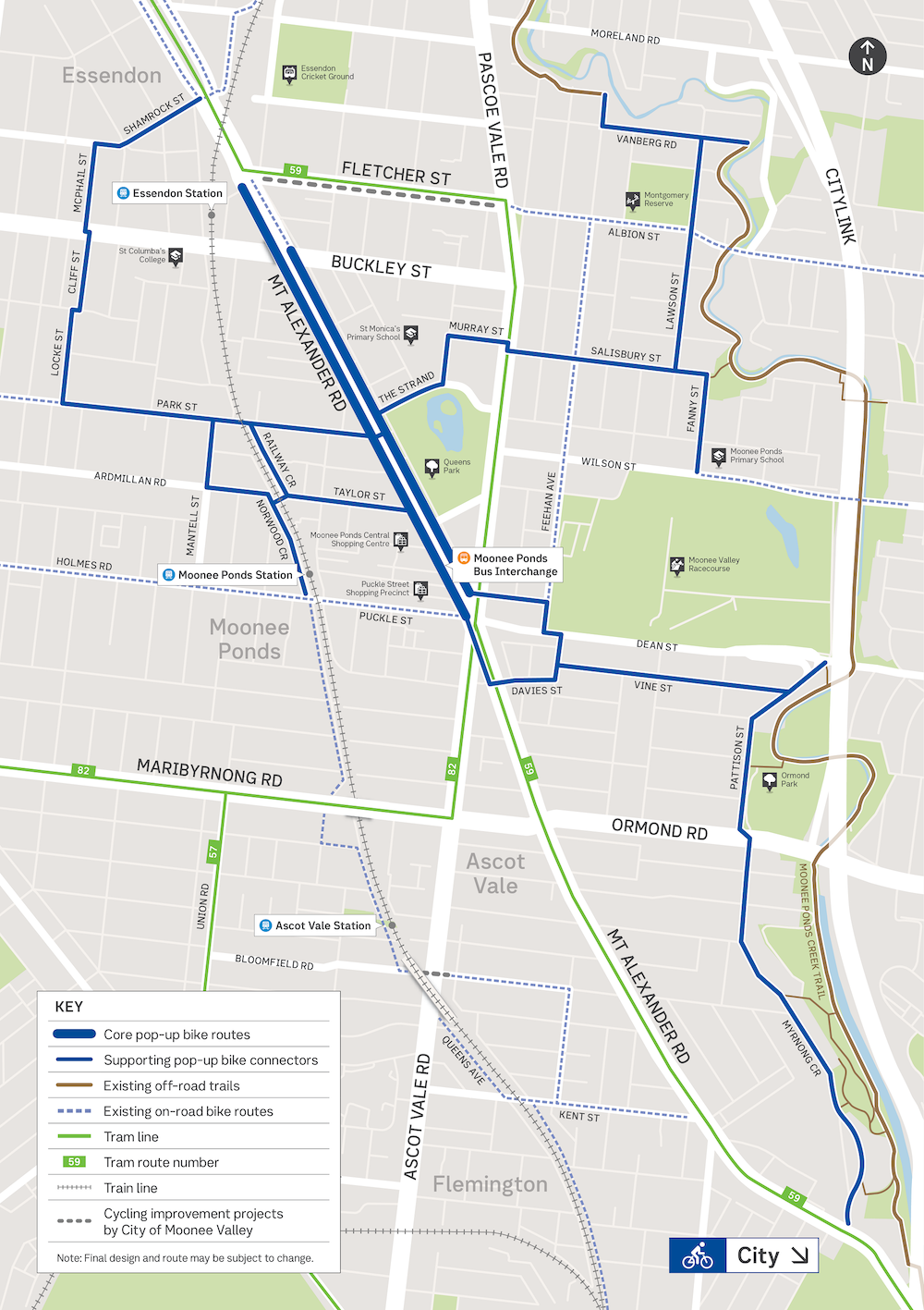 Moonee Valley pop-ups plan reveals big win | Newsroom | Bicycle Network