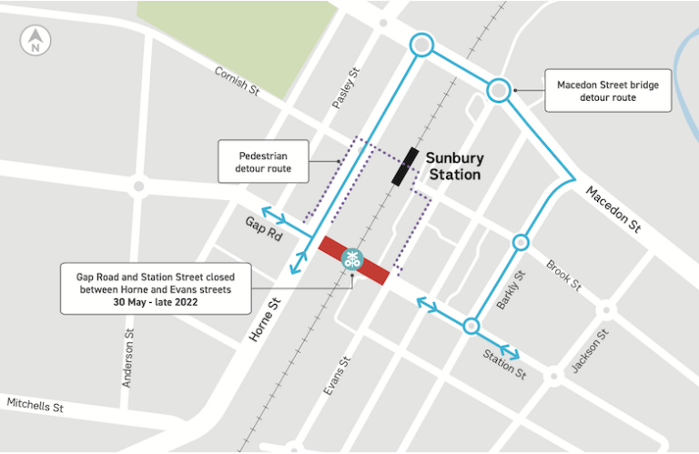 Disruptive Sunbury road closure will later benefit bike riders ...