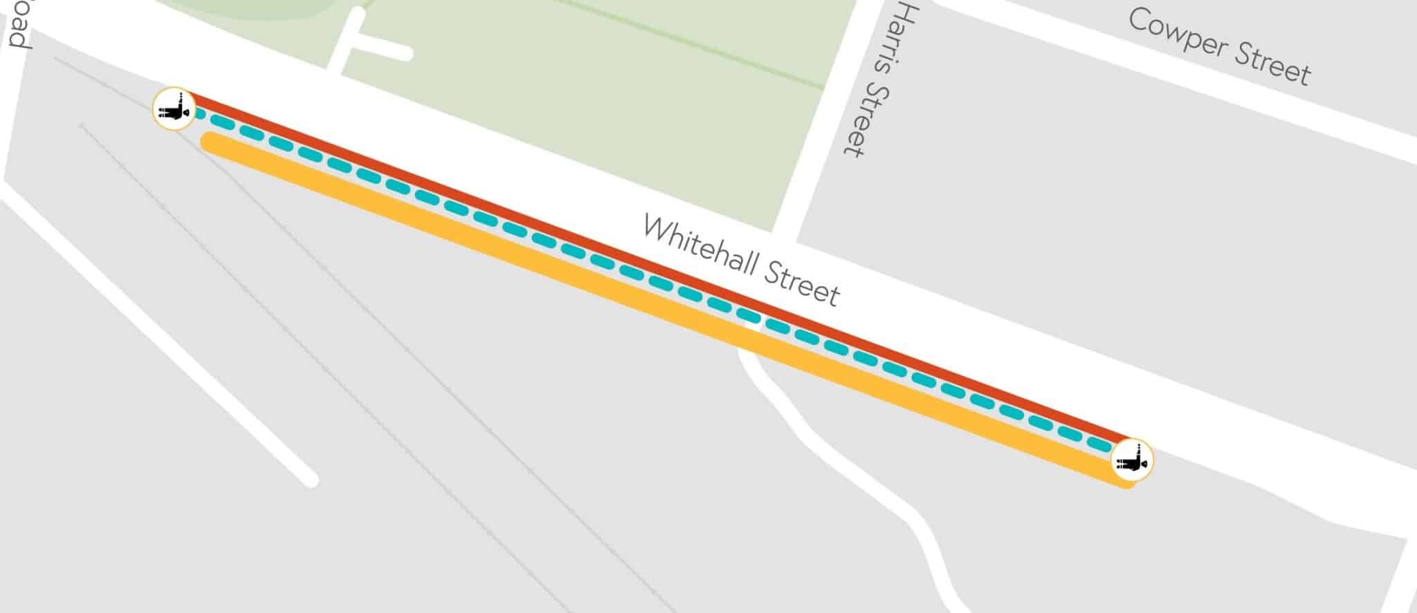 Whitehall Street works | Bicycle Network