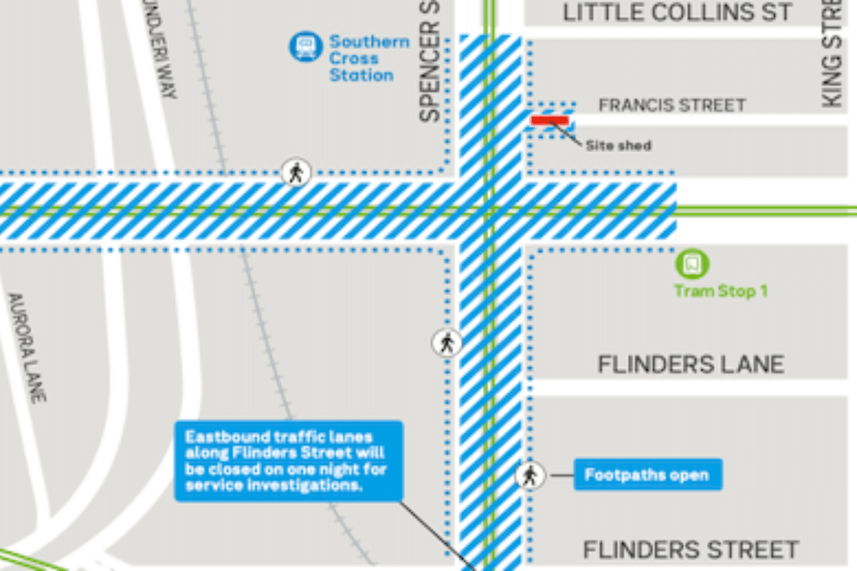 Tram track disruption for Collins Street | Bicycle Network