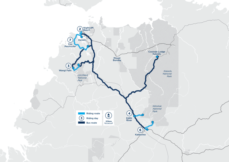 Route and prices | Great Top End Escape | Bicycle Network