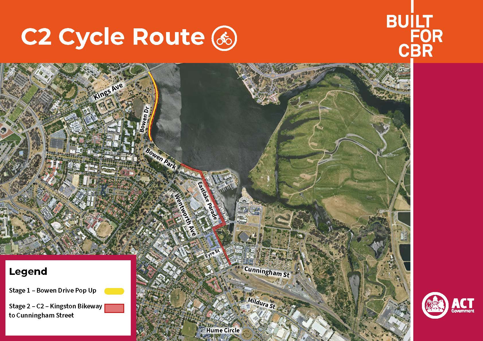 Work underway on protected bike lane into Canberra CBD | Bicycle Network