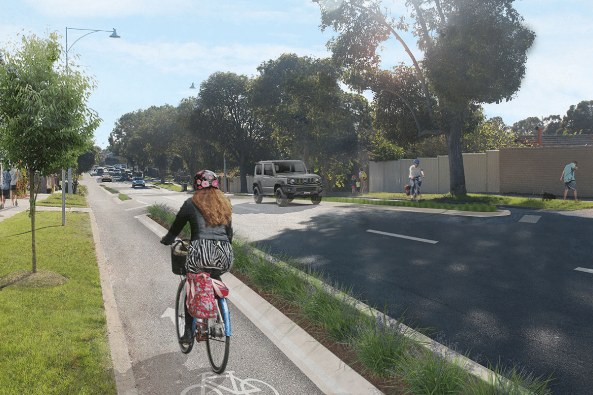 Protected bike lane extends in Perth | Bicycle Network