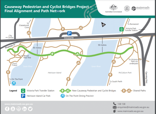 Perth's Boorloo Bridge set to open | Bicycle Network