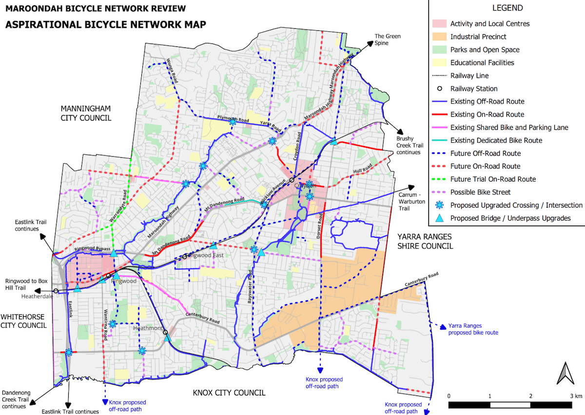 Maroondah releases vision for bike network | Bicycle Network