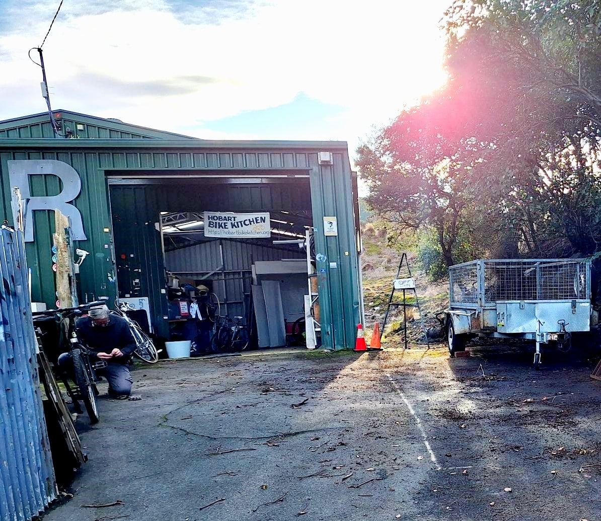 Hobart Bike Kitchen moves to Tip Shop | Bicycle Network