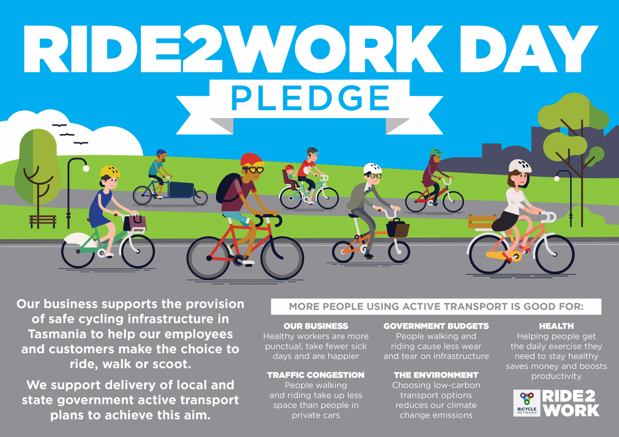 Bike-friendly workplaces | Ride2Work | Bicycle Network