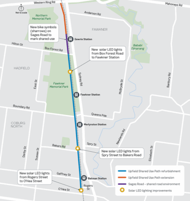 Upfield Trail extended to Western Ring Road | Bicycle Network