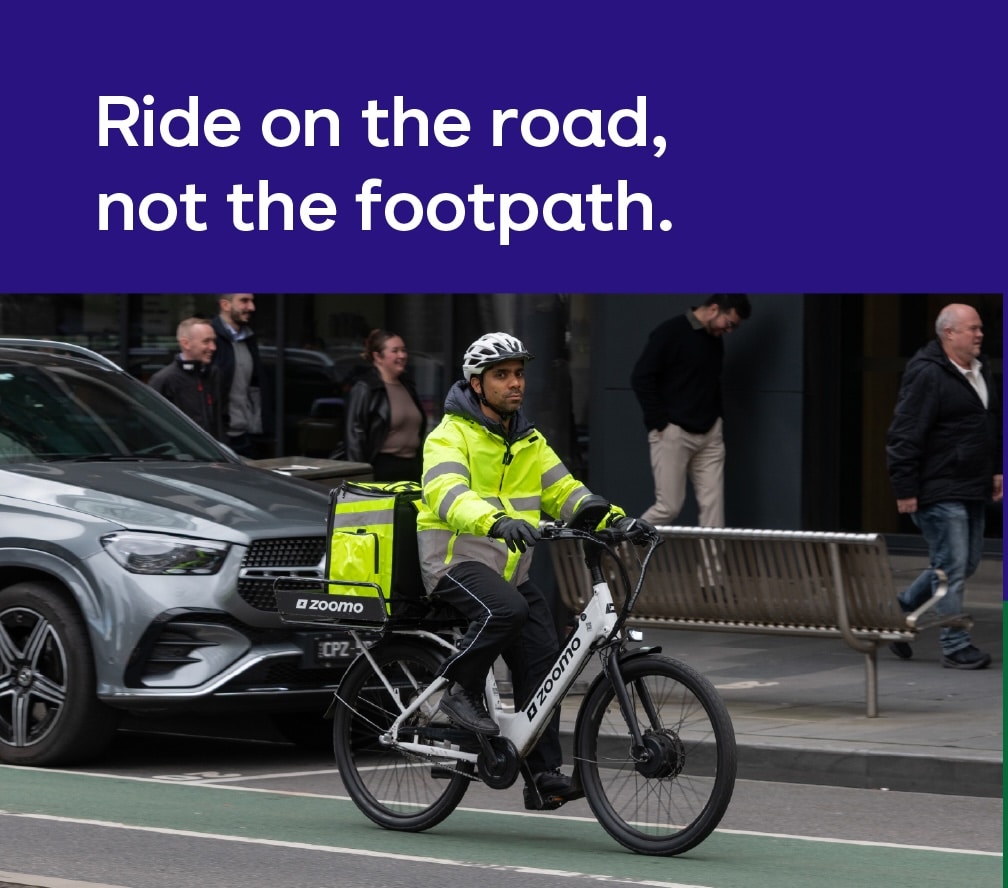 Victoria launches safety campaign for gig riders | Bicycle Network