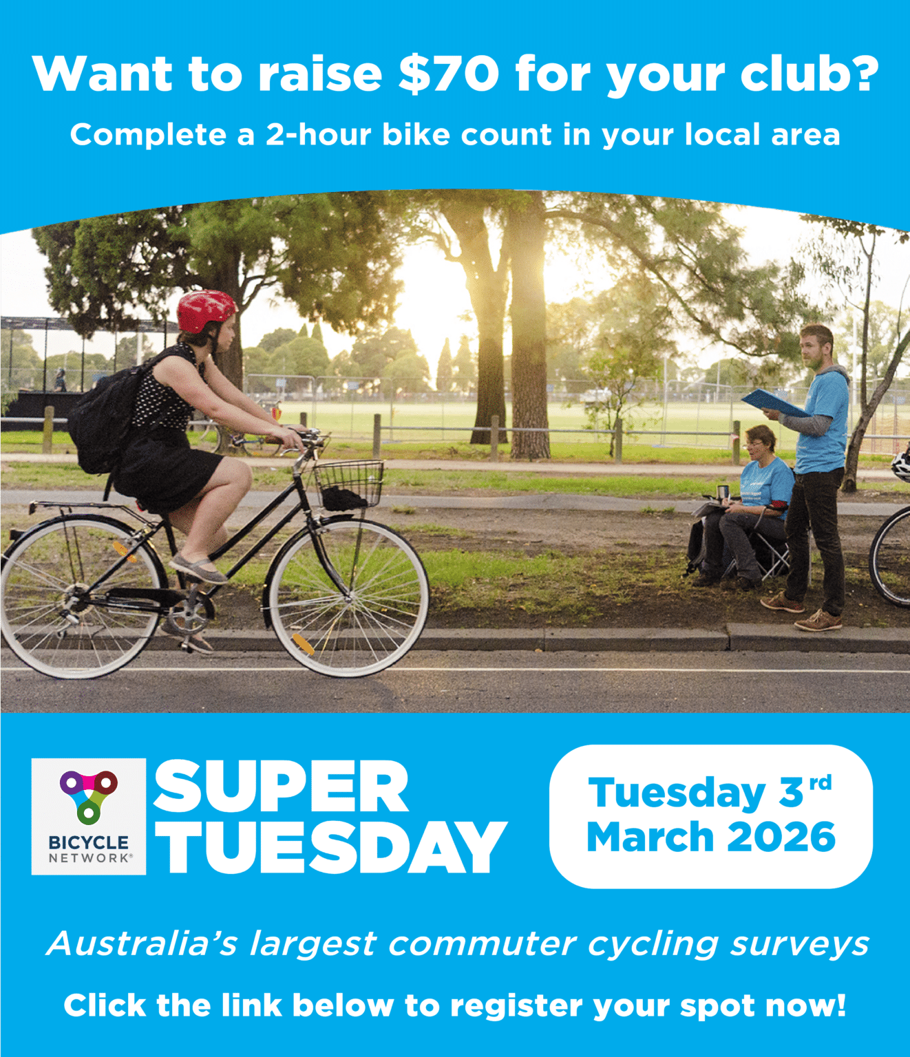 Count bikes this Super Tuesday 2026 | Bicycle Network